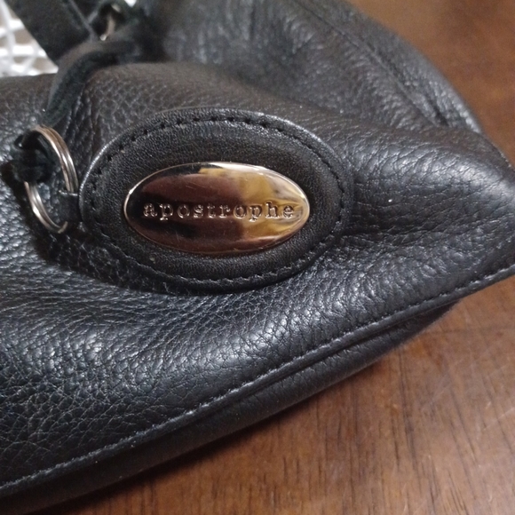 Apostrophe | Bags | Apostrophe Black Leather Purse Prewoned | Poshmark